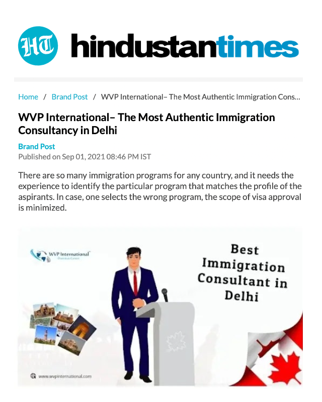 WVP International - Best Immigration Consultants in India for Canada